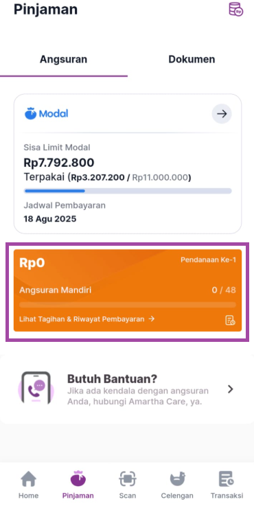 Cara Cek Jumlah Pinjaman & Pembayaran Selain dari "Menu Pinjaman" – Amartha